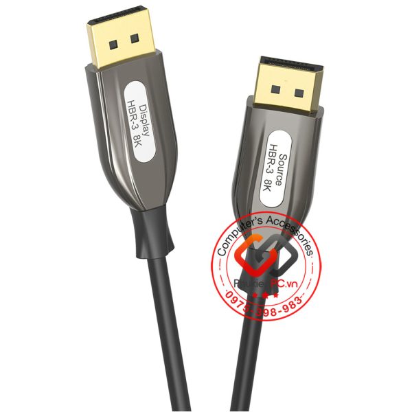 Dây cáp Displayport 1.4 sợi quang Fiber Optic dài 15M 8K 60hz 4K 144hz ...