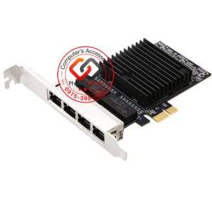 Card mạng PCIe to Quad 4 LAN Gigabits Ethernet intel 82571 cho PC, Server