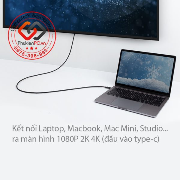 Cáp Type-C to Type-C dài 1.5M hai đầu đực 5K 4K 60hz 100W GEN1 10Gb ...