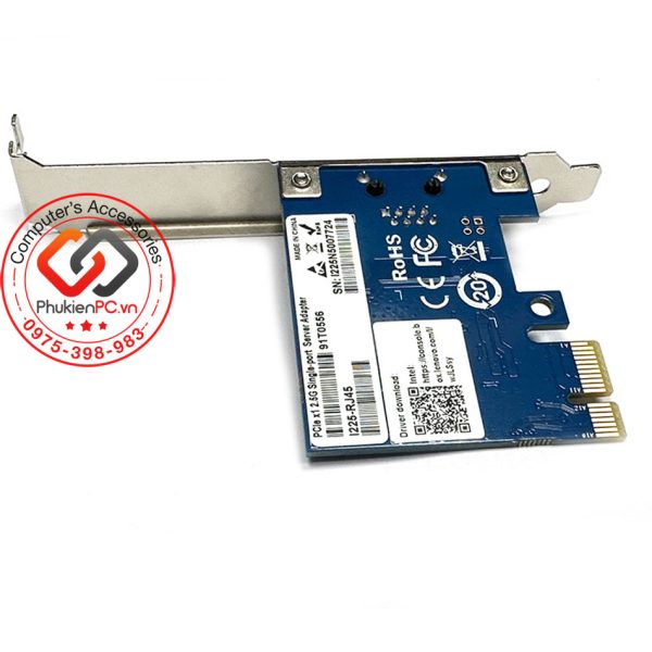 Card mạng PCIe 1x to LAN Ethernet 2.5G intel i225