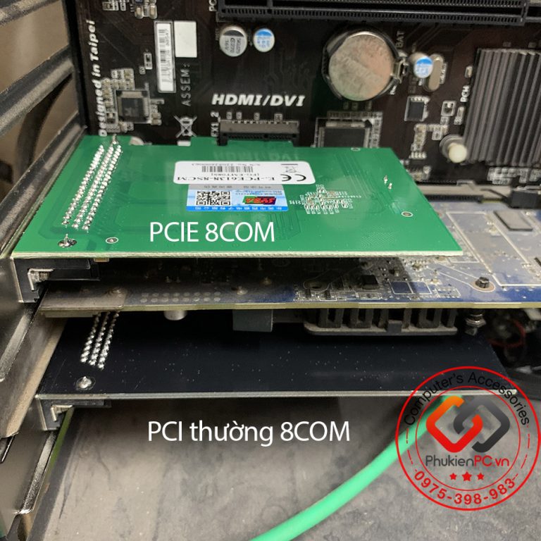 Card chuyển đổi PCI-E to 8 RS232 dùng cho công nghiệp thương hiệu SYBA E1-PCE6138-8SCM