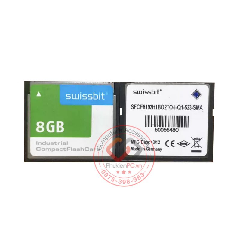 Thẻ nhớ CF Card Swissbit 8GB công nghiệp