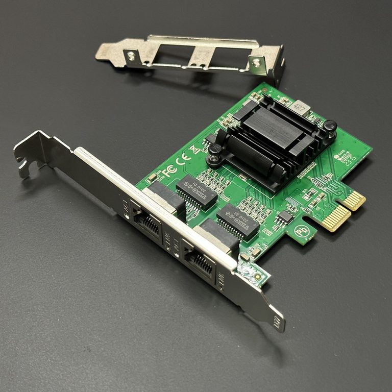 Card mạng PCIe to Dual 2 Port LAN Gigabits Ethernet intel 82571