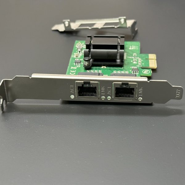 Card mạng PCIe to Dual 2 Port LAN Gigabits Ethernet intel 82571