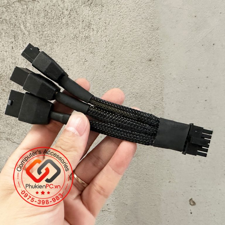 Cáp nguồn 3 8PIN to 16pin 12+4pin cho Nvidia RTX 4090 4080 3090