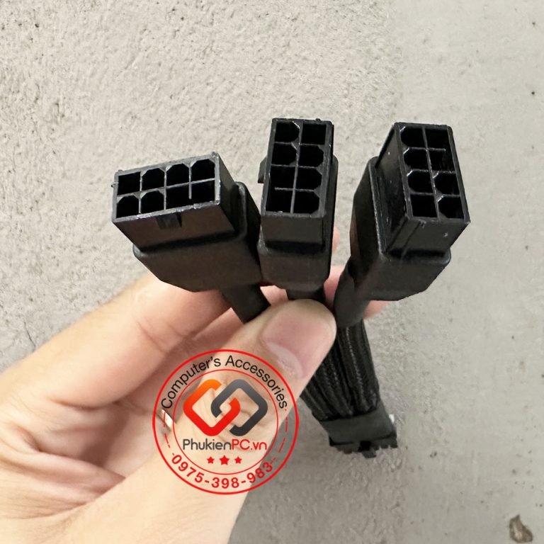 Cáp nguồn 3 8PIN to 16pin 12+4pin cho Nvidia RTX 4090 4080 3090