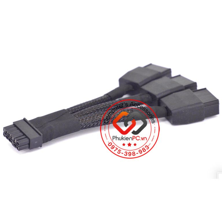 Cáp nguồn 3 8PIN to 16pin 12+4pin cho Nvidia RTX 4090 4080 3090