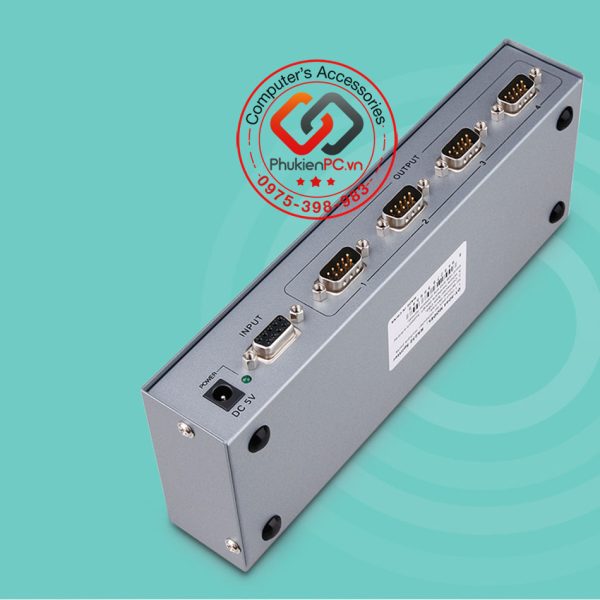 Bộ chia RS232 1 ra 4 chính hãng Dtech DT-5044