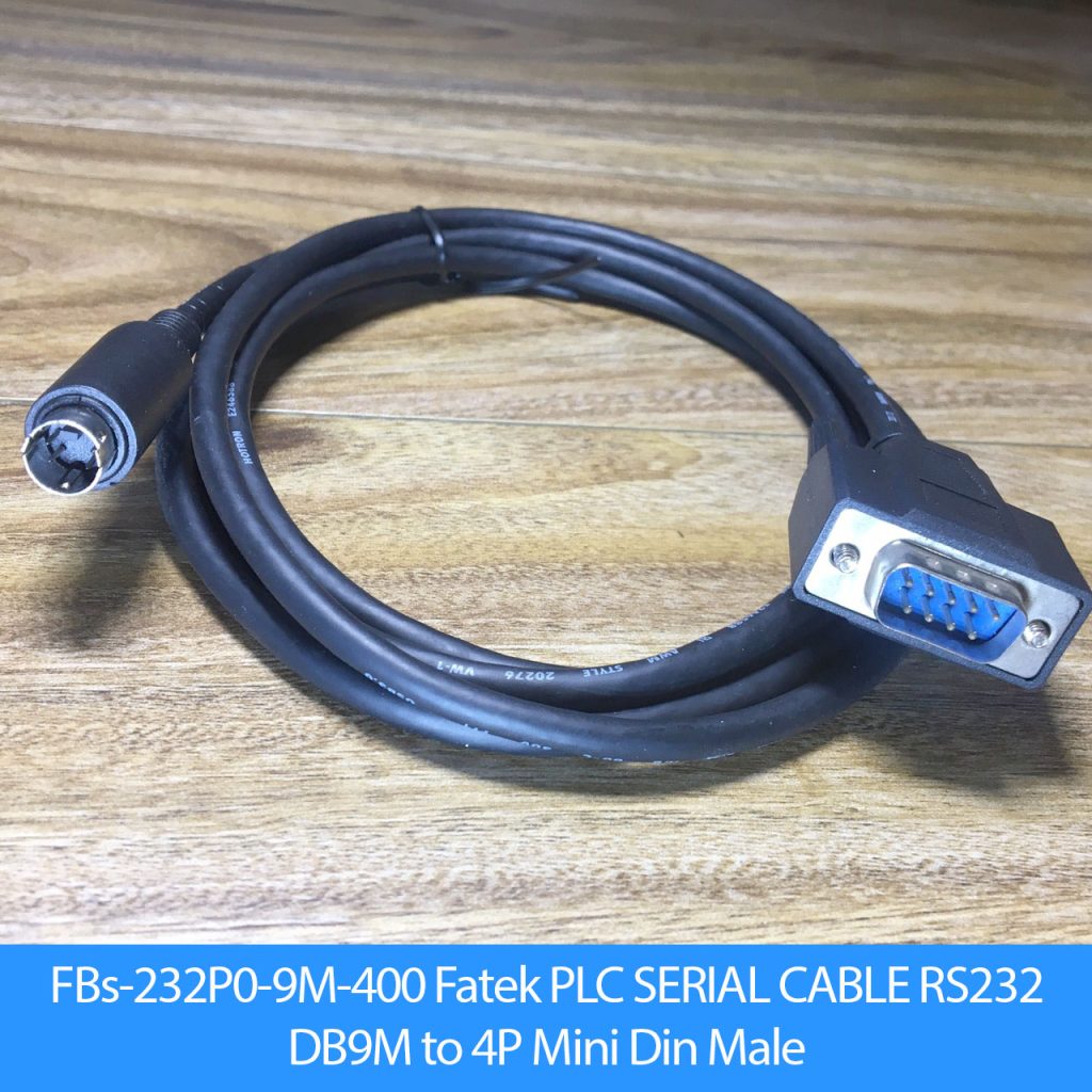 Dây cáp lập trình FBs-232P0-9M-400 Fatek PLC Serial Rs232 DB9M to Mini ...