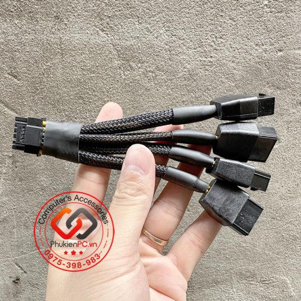 Cáp nguồn 4 8PIN to 16pin 12+4pin cho Nvidia RTX 4090 4080 3090