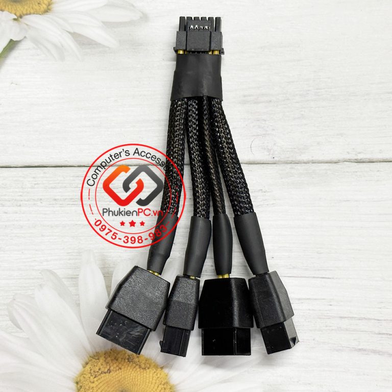 Cáp nguồn 4 8PIN to 16pin 12+4pin cho Nvidia RTX 4090 4080 3090