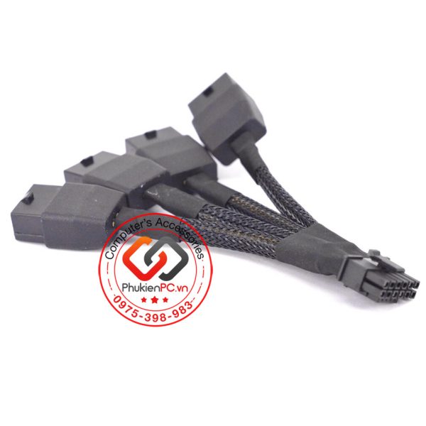 Cáp nguồn 4 8PIN to 16pin 12+4pin cho Nvidia RTX 4090 4080 3090