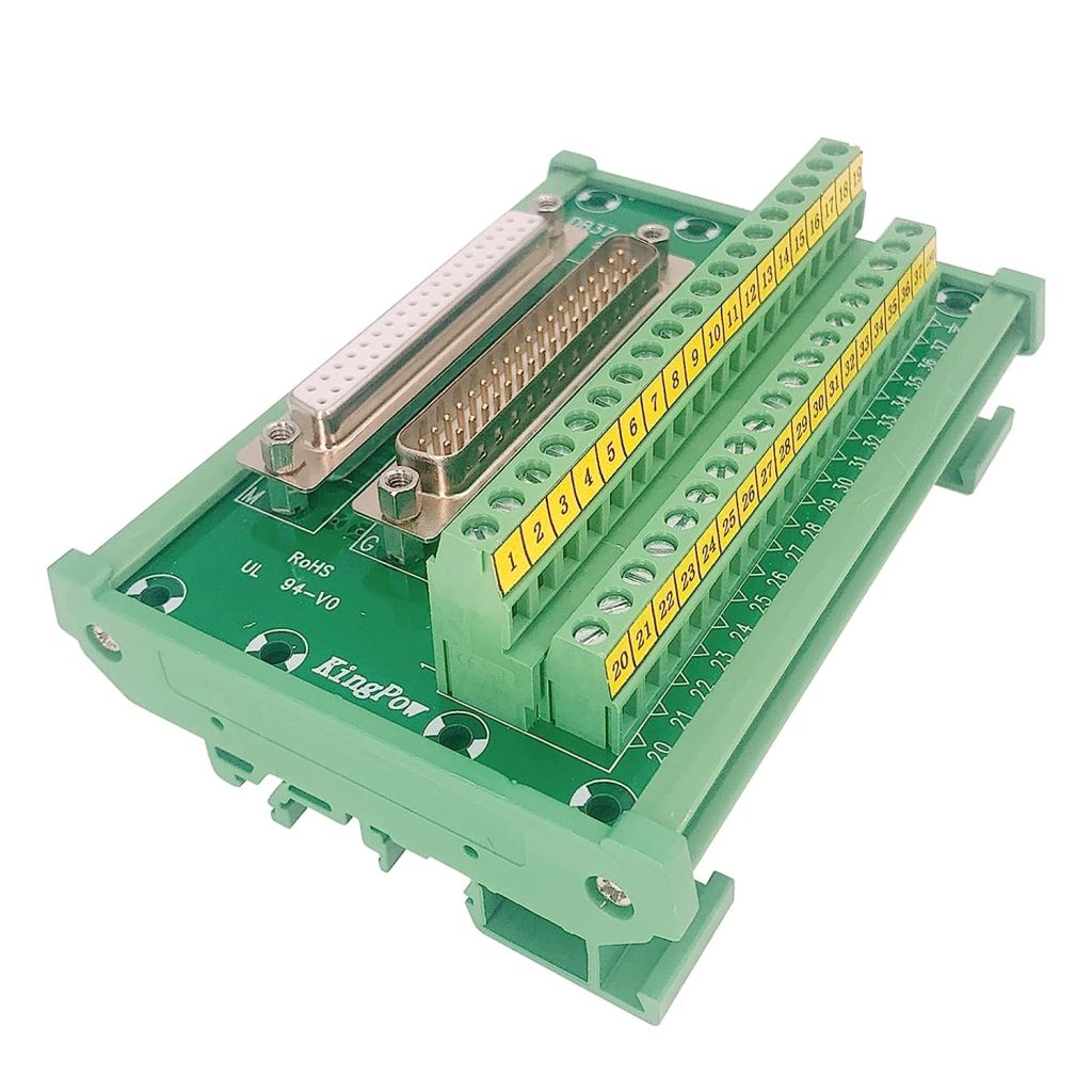 Đầu nối Dual Port DB37 Male Female Terminal Block chân Đực, chân Cái ...
