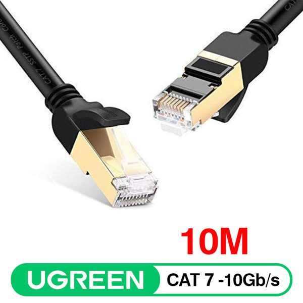 Cáp mạng LAN RJ45 CAT-7 tốc độ 10Gbps dài 10M chính hãng Ugreen 11273