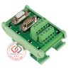 Đầu nối Dual Port RS232 DB9-MG6 Male, Female Terminal Block DIN Rail ...
