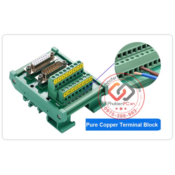 Đầu nối Dual Port DB15 MG6 Male Female Terminal Block (chân Đực, Cái ...