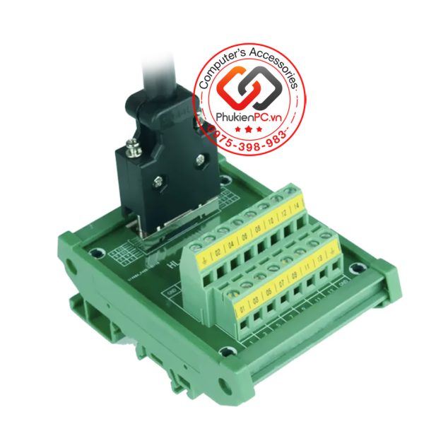 Đầu nối SCSI-14P Terminal Block Board cho Servo PLC cài thanh ray