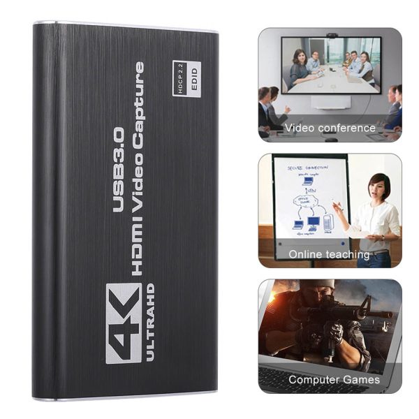 Video Capture Card Box HDMI Capture to USB 3.0 có Mic, HDMI IN OUT ghi ...