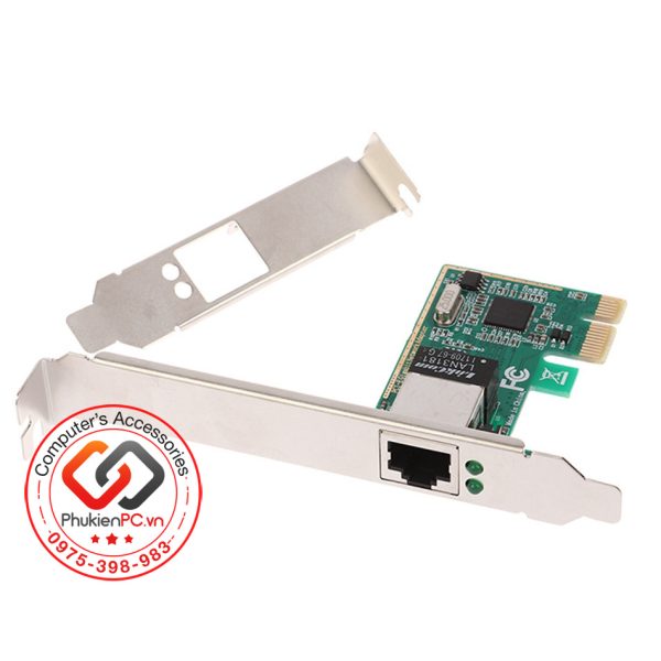 Card mạng PCIe x1 to LAN 1Gb chipset RTL8111 cho PC, máy tính đồng bộ MT SFF