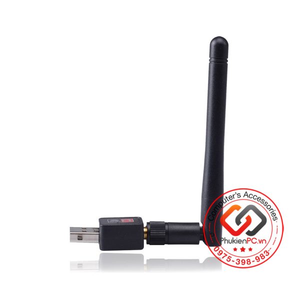 USB thu Wifi 150Mb anten rời 2Dbi cho máy tính bàn PC, Laptop