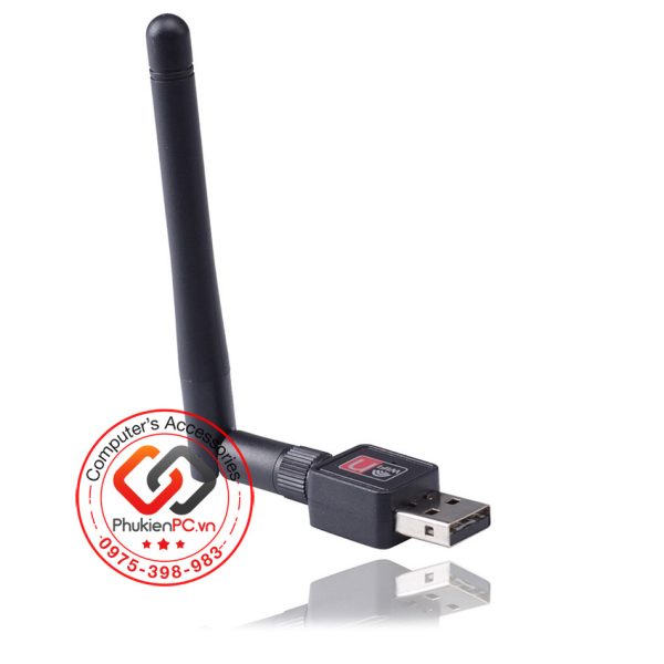 USB thu Wifi 150Mb anten rời 2Dbi cho máy tính bàn PC, Laptop