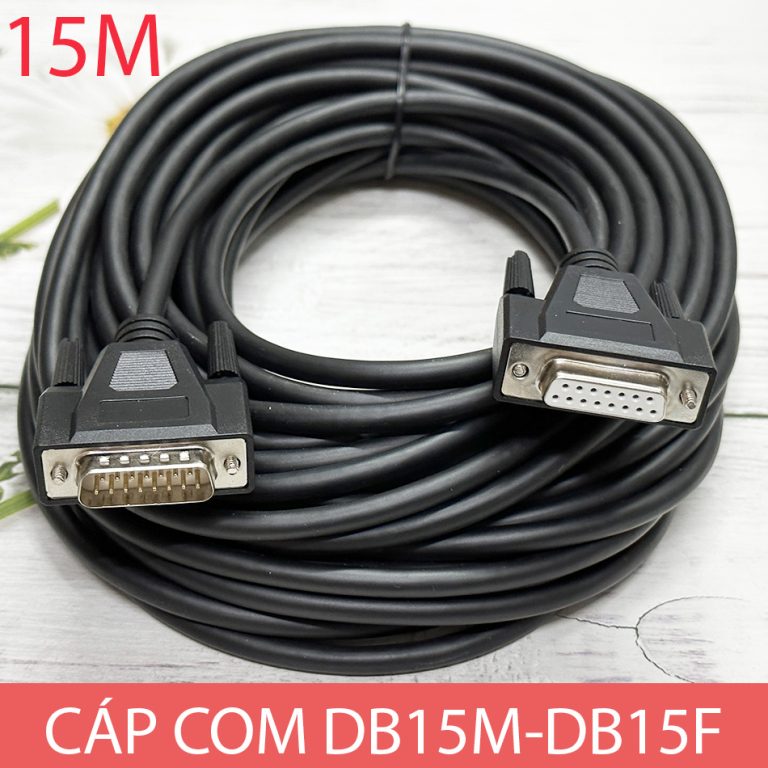 Cáp COM DSUB DB15 Male to Female dài 15M (loại 2 hàng)