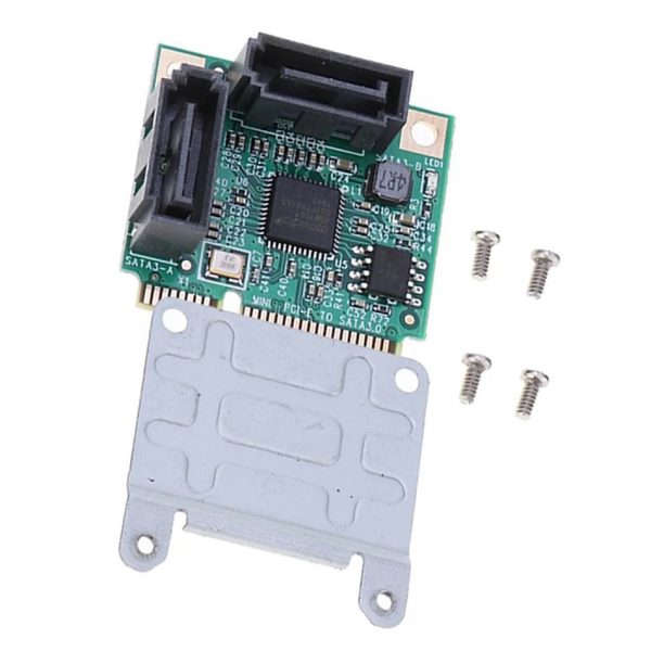 Adapter Mini PCIe to 2 SATA III 6G lắp đặt thêm ổ cứng HDD SSD