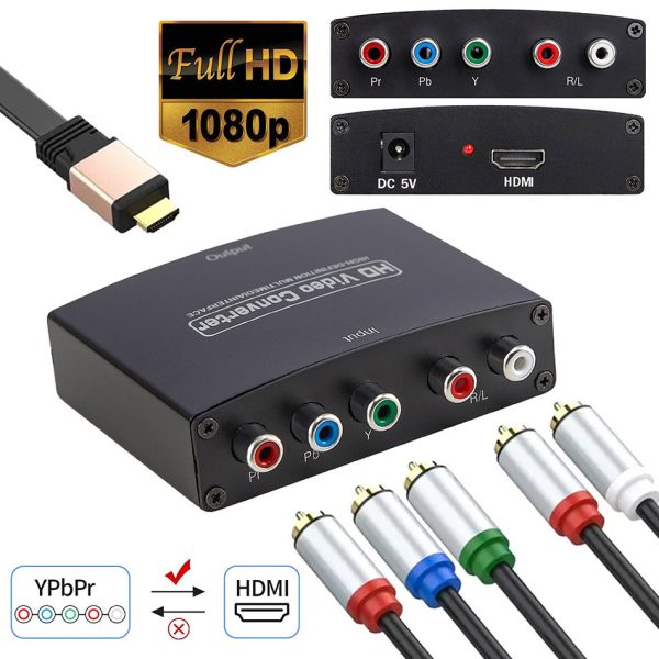 Bộ chuyển đổi Component RGB YPbPr To HDMI 1080P chất lượng tốt