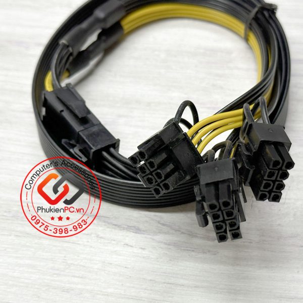 Dây nguồn Supermicro CBL-PWEX-1028, 8PIN PSU to 3 PCIe 8PIN VGA