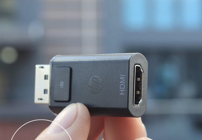 Đầu chuyển đổi Displayport sang HDMI 4K thương hiệu HP, thiết kế nhỏ gọn