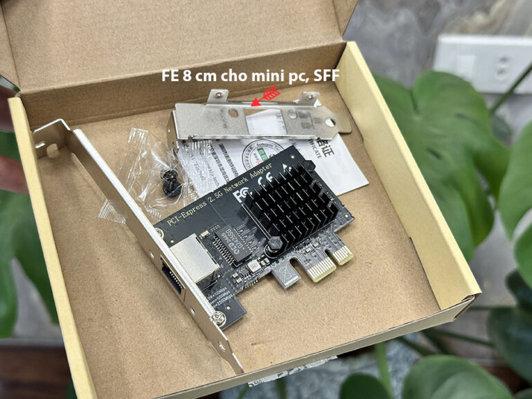 Card mạng PCIe 1x to LAN Ethernet 2.5G chip Intel i225