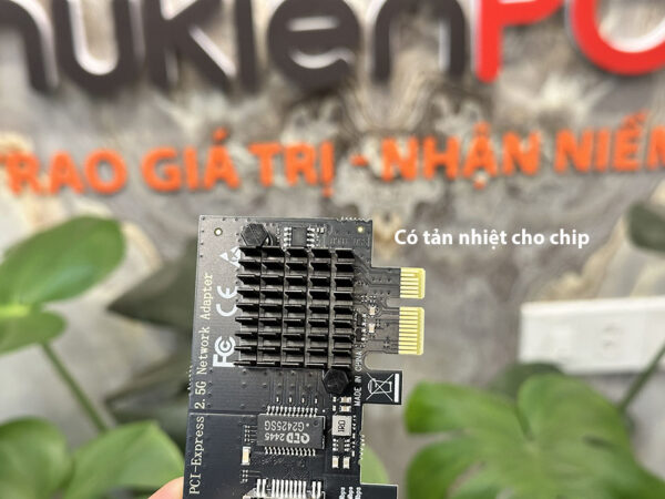Card mạng PCIe 1x to LAN Ethernet 2.5G chip Intel i225