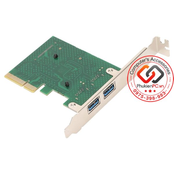Card PCIe x4 to 2 USB 3.1 10Gbps tốc độ cao cho Camera công nghiệp, ổ cứng