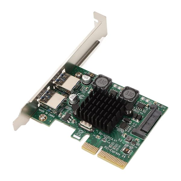 Card PCIe x4 to 2 USB 3.1 10Gbps tốc độ cao cho Camera công nghiệp, ổ cứng