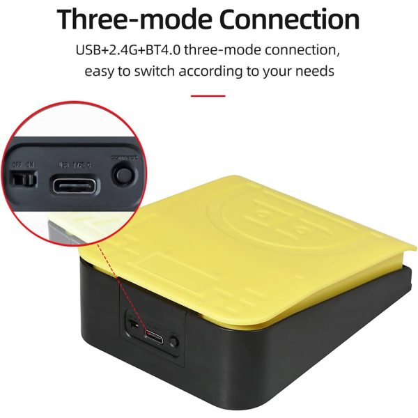 Bàn đạp chậm chân USB Pedal Foot Switch Bluetooth không dây, dùng chụp ...